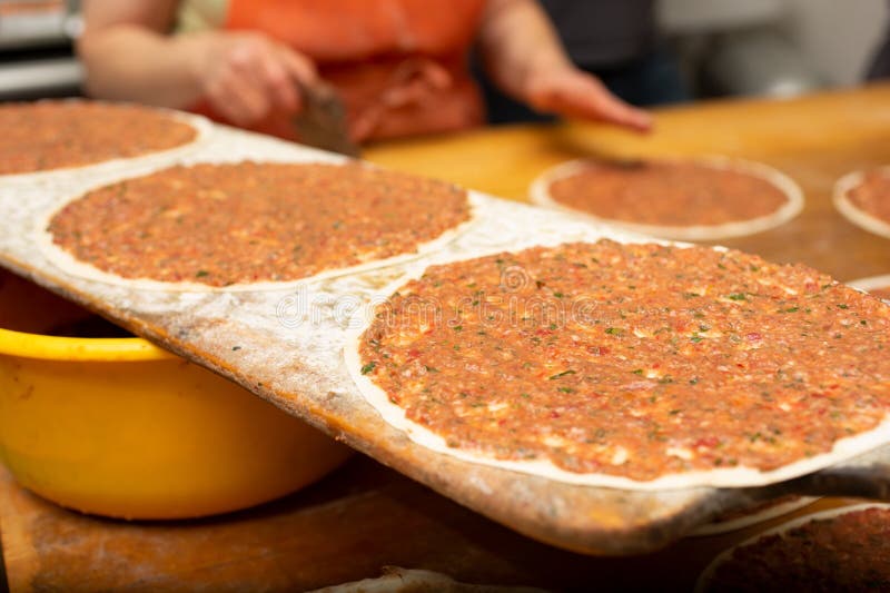 Making Manakish Stock Photos - Free & Royalty-Free Stock Photos from ...