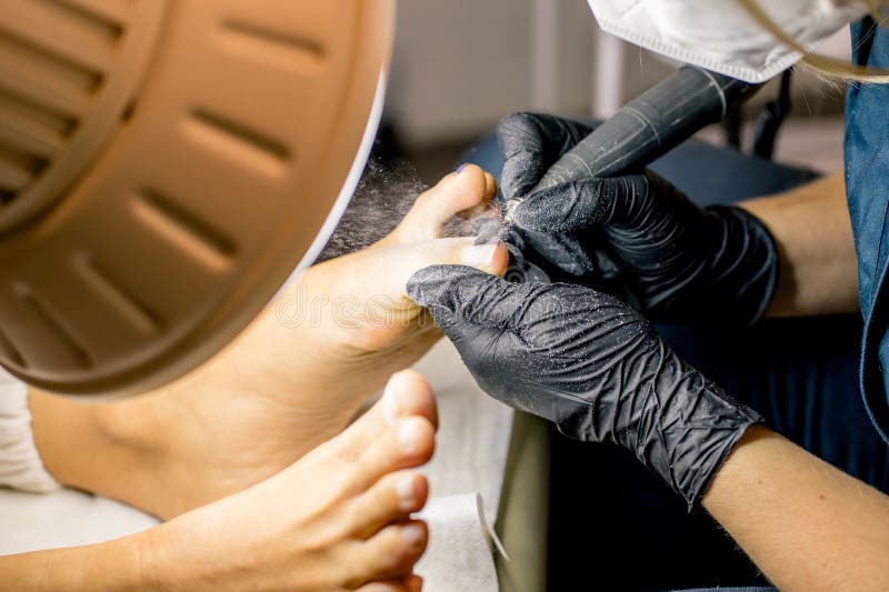View of the Process of a Pedicure Performed by a Master Stock Image ...