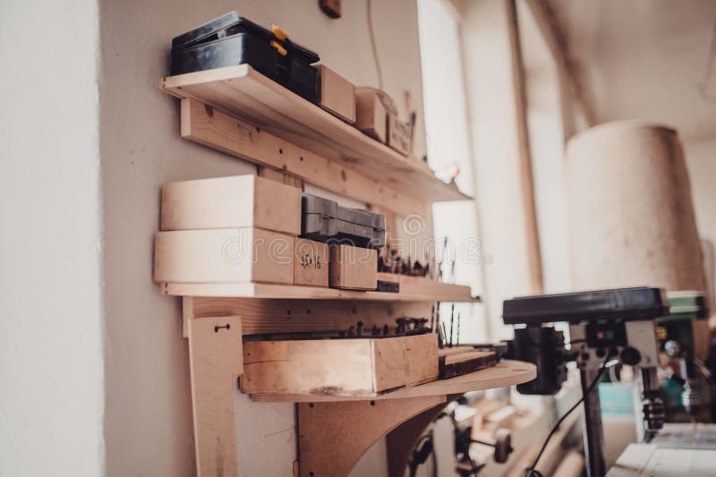 View of the Production Hall of Carpentry Stock Image - Image of ...
