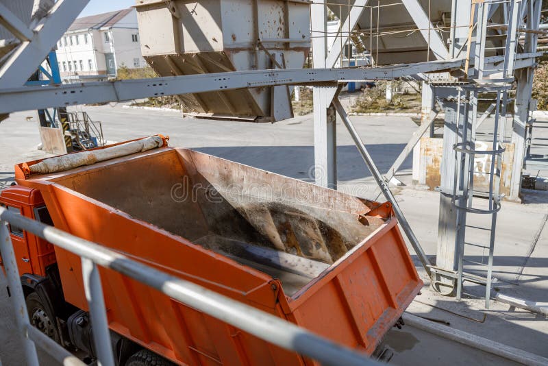 View of Production Process at Construction Plant Stock Image - Image of ...