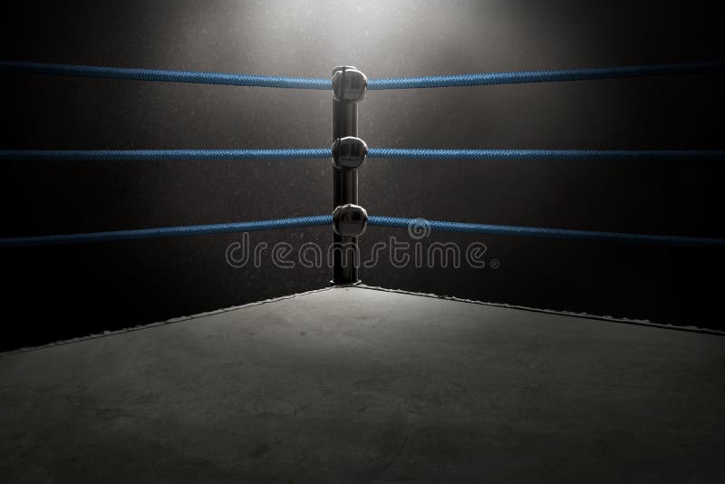 View of Professional Boxing Rings Stock Image - Image of background ...