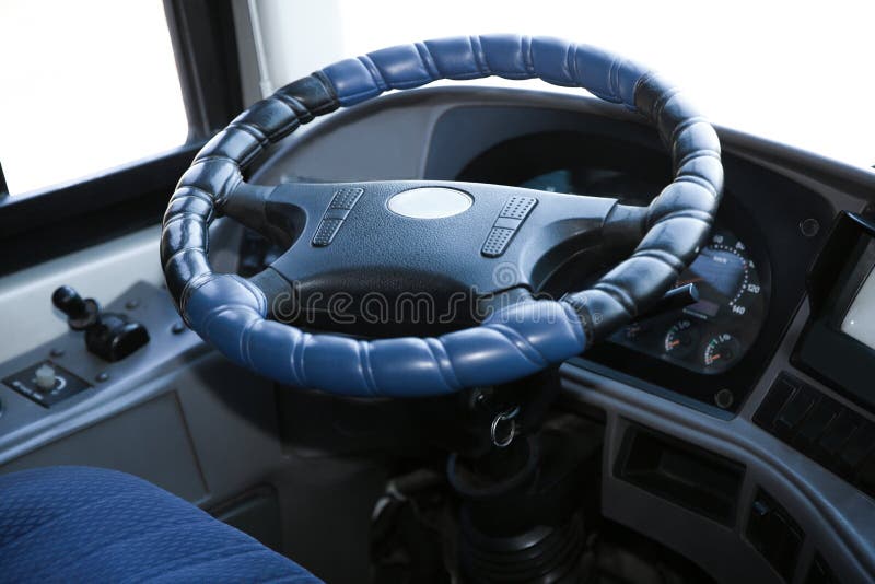 View of Professional Driver`s Cab Stock Image - Image of interior ...