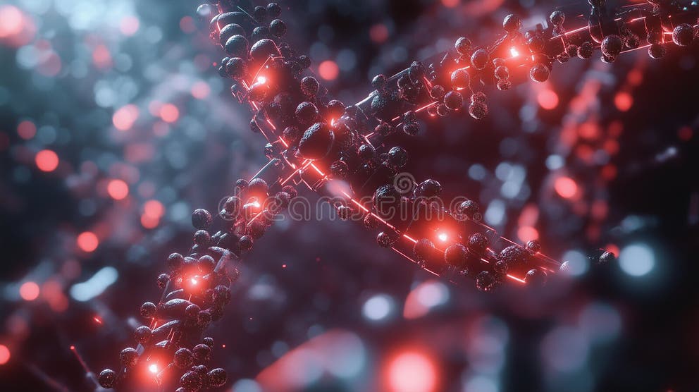 View of Protein Synthesis Process with Colorful Molecular Structures ...