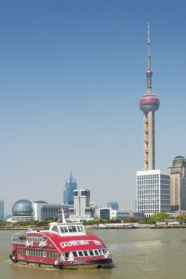 View of Pudong in Shanghai China Editorial Stock Photo - Image of river ...
