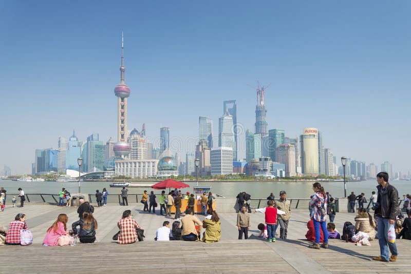 View of Pudong in Shanghai China Editorial Photo - Image of modern ...