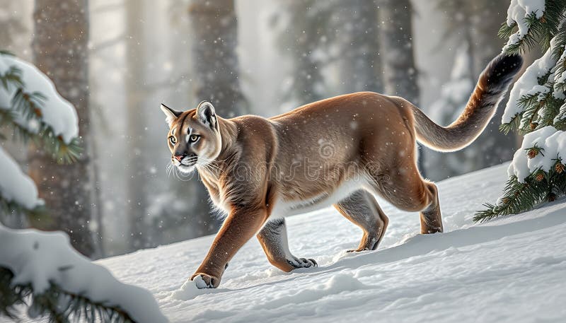 A view of a Puma stock illustration. Illustration of giraffe - 353074436