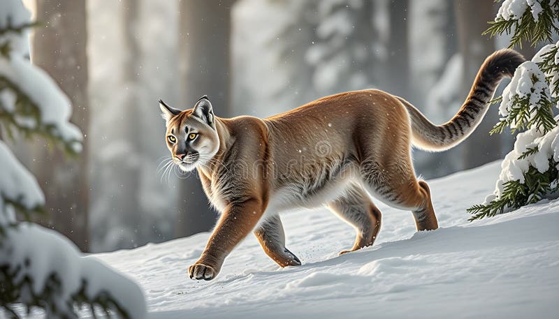 A view of a Puma stock illustration. Illustration of puma - 353074422