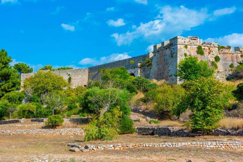 View of Pylos Castle in Greece Stock Image - Image of nestor, greek ...