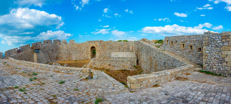 View of Pylos Castle in Greece Stock Photo - Image of tower, heritage ...