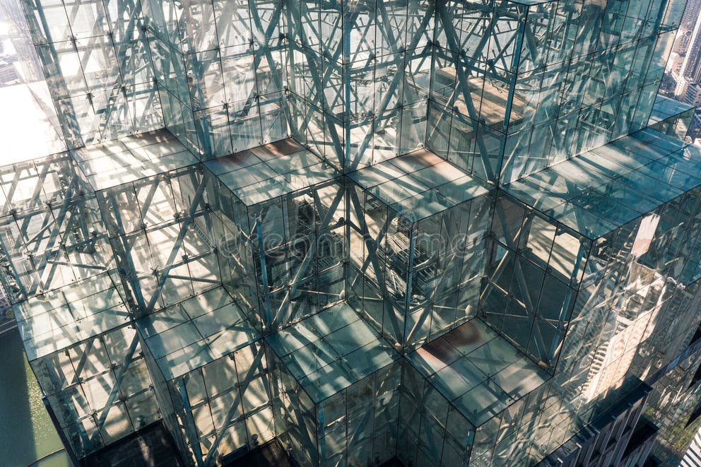 View of the Pyramid-shaped Dome of a Modern, Sky-scraping Building ...