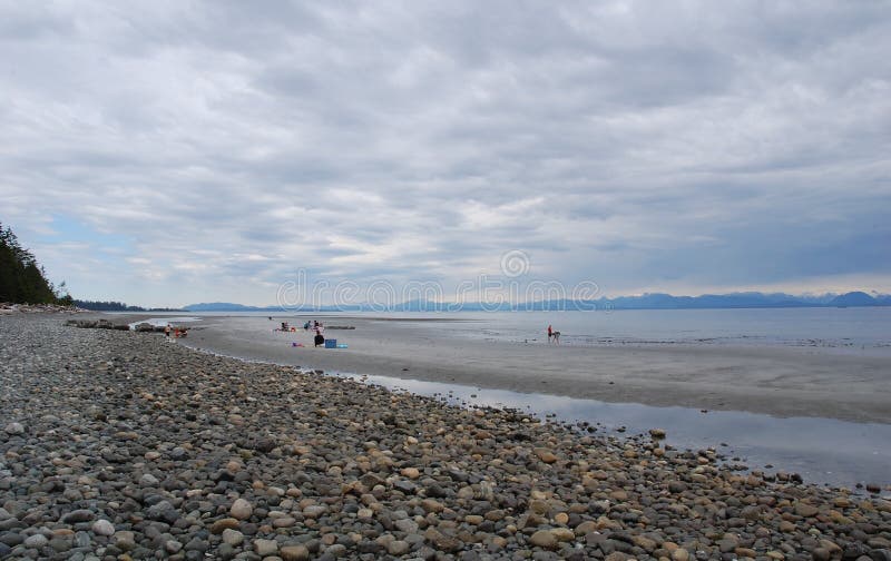 View of qualicum beach stock image. Image of island, horizon - 5414221