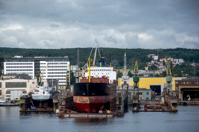 The quay of the port stock image. Image of boat, quay - 10307777