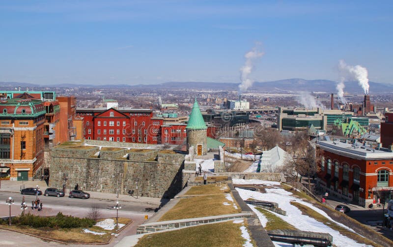 View of quebec city editorial stock image. Image of landmark - 85631419