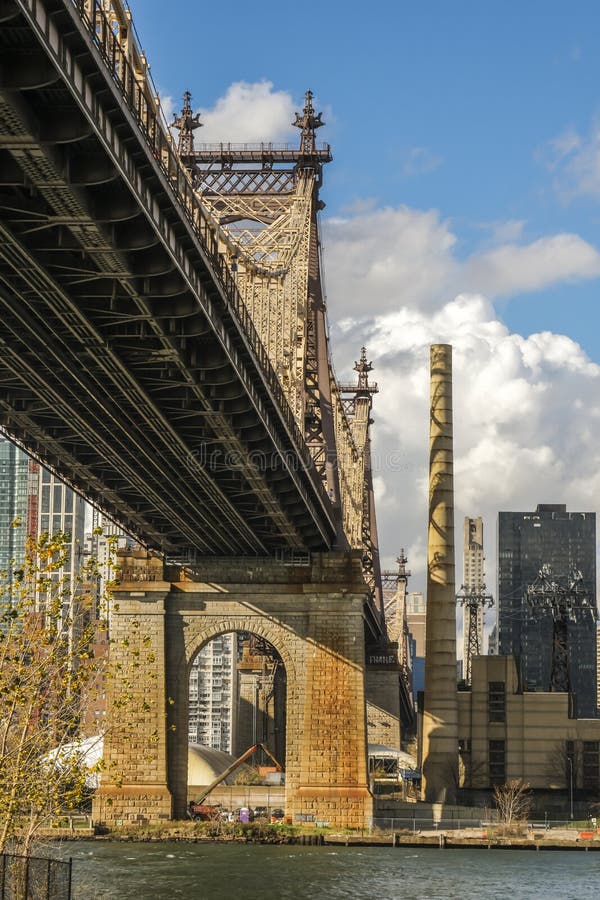 Queensboro Bridge in New York Stock Photo - Image of panorama, bright ...