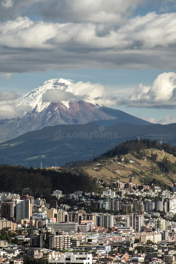 View on quito city stock image. Image of ecuador, landscape - 1598571
