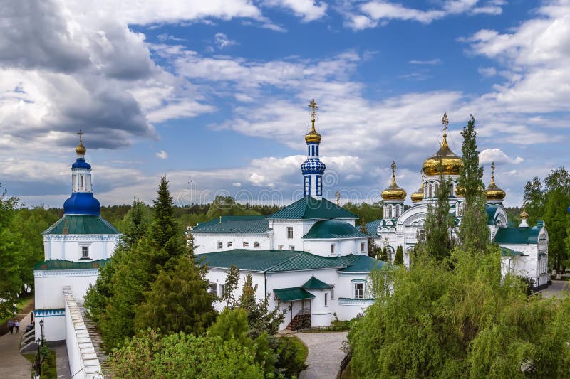 Raifa Bogoroditsky Monastery, Russia Stock Image - Image of golden ...