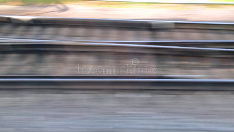 View of the Rails during the Movement of a High-speed Train Stock Video ...