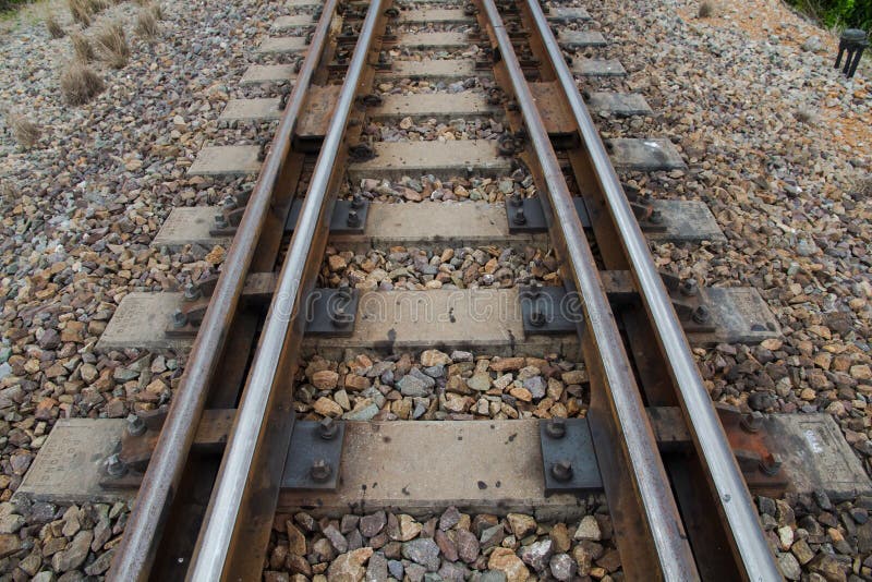 View of the railway stock image. Image of perspective - 74027261