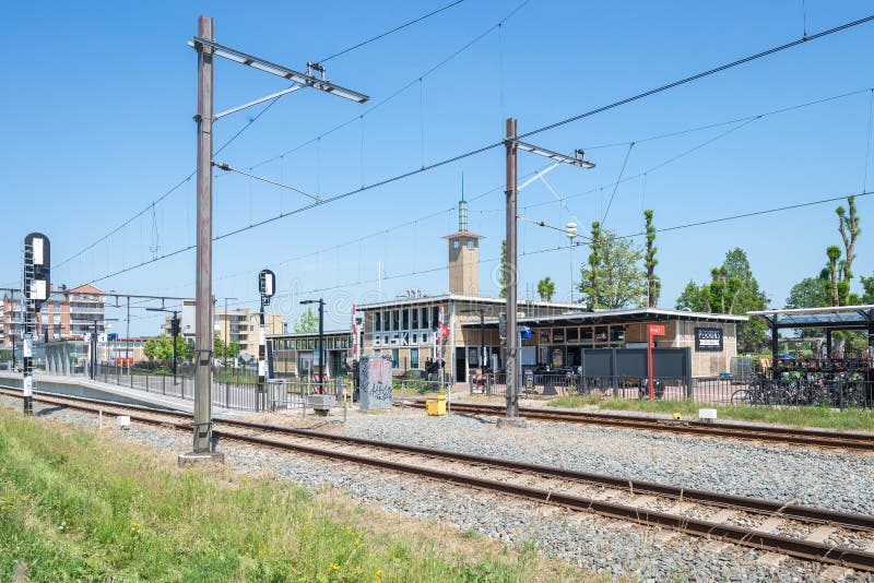 Railway Station in a Dutch Town Editorial Stock Image - Image of tracks ...