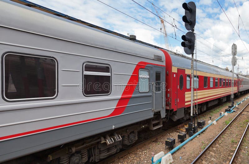 Passenger train in Russia editorial photo. Image of journey - 29824031