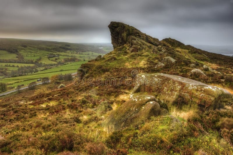 View of Ramshaw Rocks in Peak District National Park Stock Photo ...