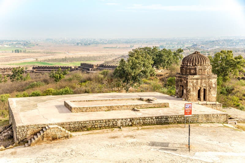 View at the Rani Mahal Building Inside of Rohtas Fort in Pakistan Stock ...