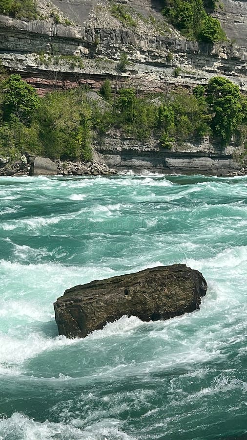 View of the Rapids from White Water Walk at Niagara Falls in Ontario ...