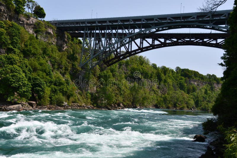 View of the Rapids from White Water Walk at Niagara Falls in Ontario ...