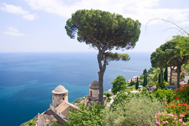 View from Ravello stock photo. Image of summer, pine - 21821468