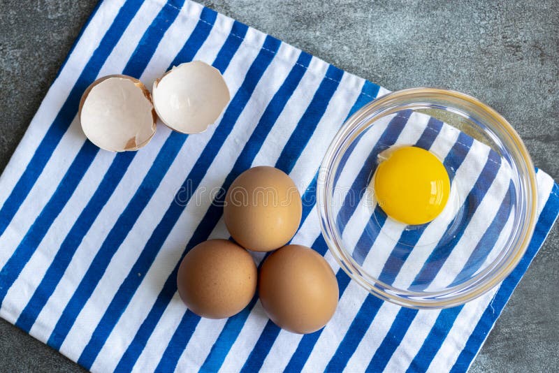 View of Raw Eggs, with Their Shells Stock Photo - Image of domestic ...