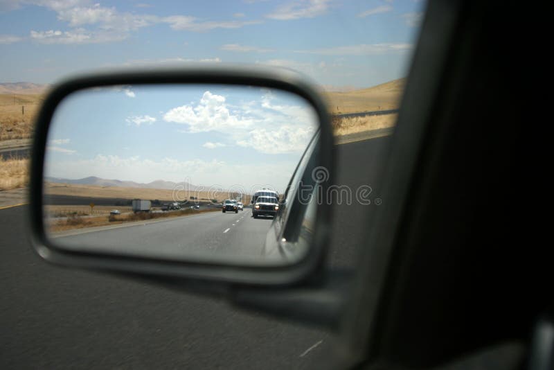 Rear view mirror stock image. Image of rear, reflection - 5437971