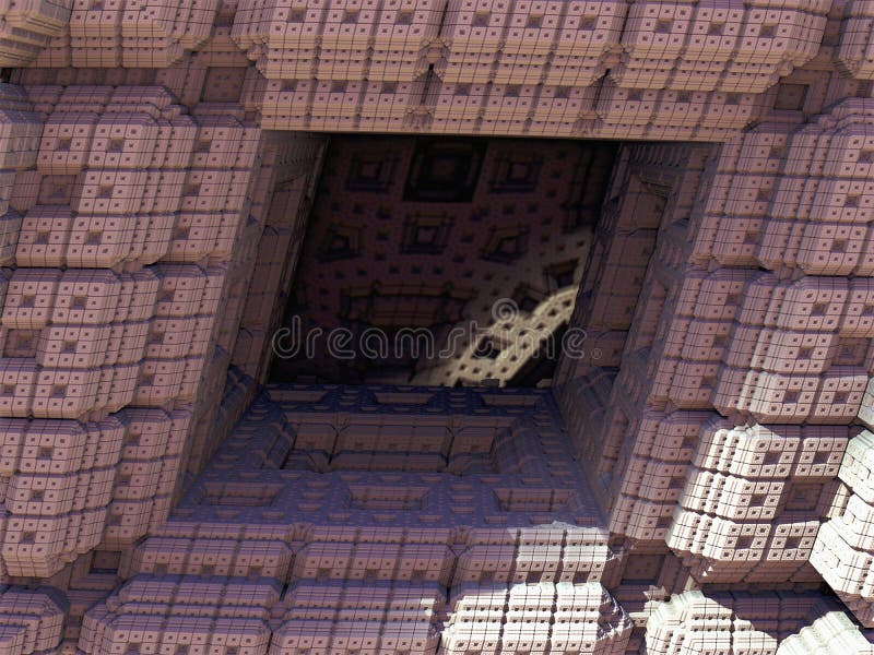 View through a Rectangular Opening in the Floor Slab of a Floor Covered ...