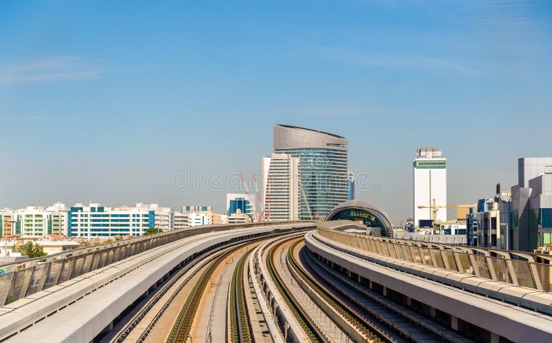 View of the Red Metro line stock image. Image of motion - 66453685