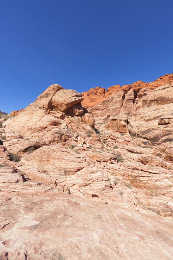 View of Red Rock Canyon in the Mojave Desert. Stock Image - Image of ...