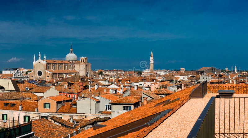 Red Roofs and Venice, Italy Stock Photo - Image of clear, copy: 67704990