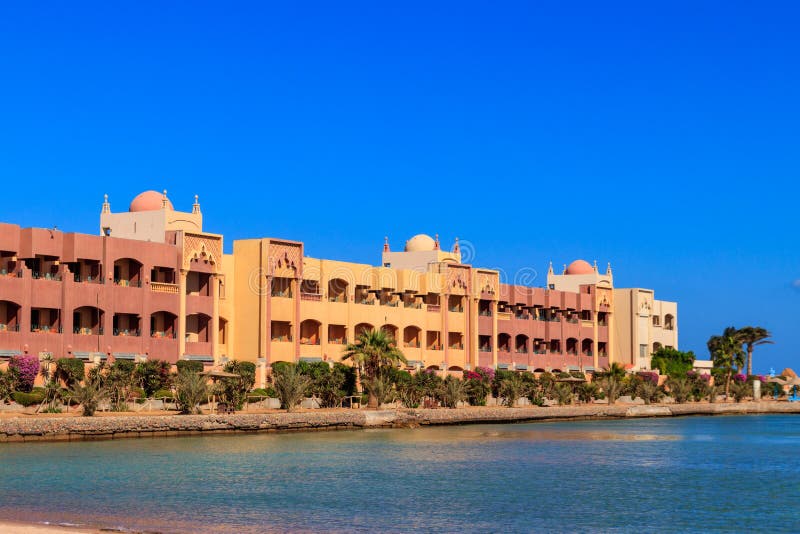 View of Red Sea Coast on Beach in Hurghada, Egypt Stock Image - Image ...