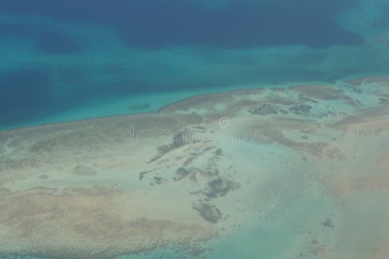 Red sea view from the sky stock image. Image of horizon - 54621967