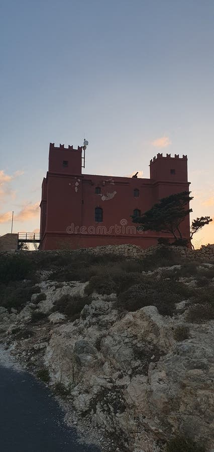 View from the Red Tower in Malta Stock Photo - Image of places, malta ...