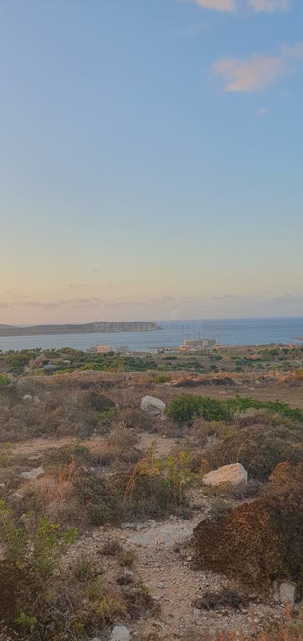 View from the Red Tower in Malta Stock Image - Image of tower, malta ...
