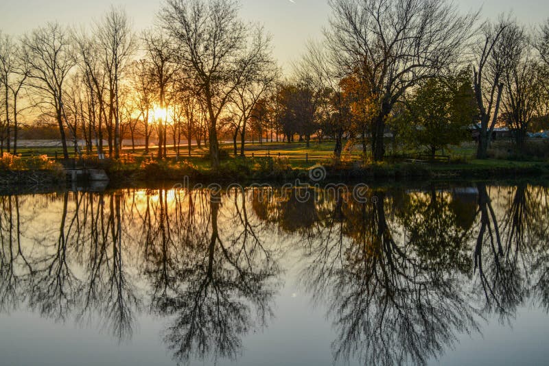 Reflections on the Water`s Surface Stock Photo - Image of waters ...