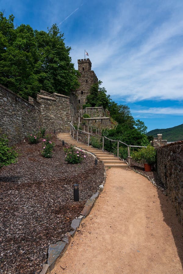 View of Reichenstein Castle . Stock Image - Image of tourism ...