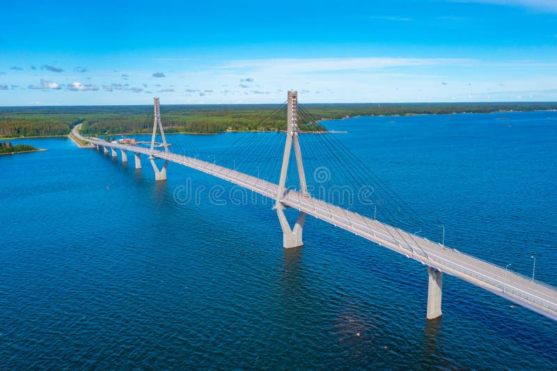 View of Replot Bridge in Finland Stock Photo - Image of europe ...