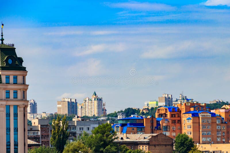 View on Residential District of Kiev City, Ukraine Stock Photo - Image ...