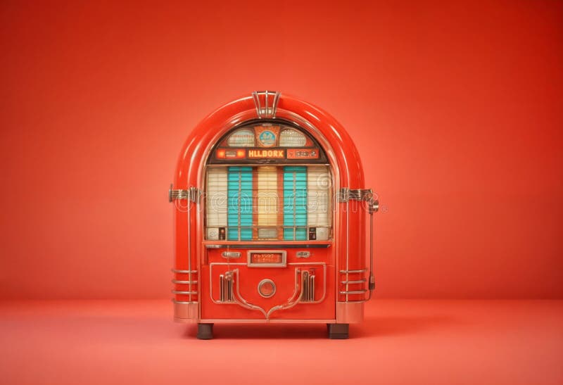 View of Retro Looking Jukebox Machine - Generated by Ai Stock ...