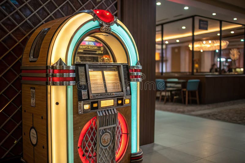 View of Retro Looking Jukebox Machine - Generated by Ai Stock ...