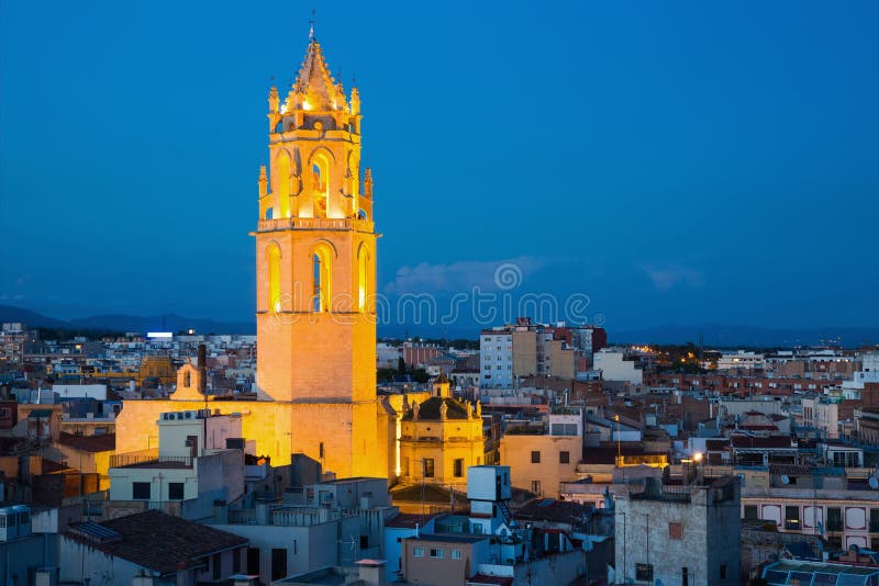 The Cathedral of Reus, Catalonia Stock Photo - Image of cultural ...
