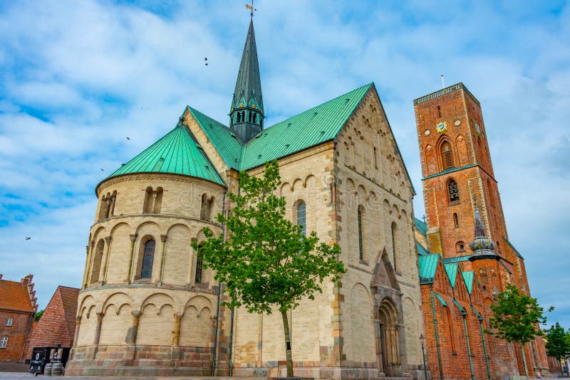 View of Ribe Cathedral in Denmark Stock Photo - Image of holy ...