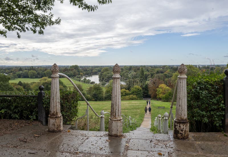 Richmond Hill of Ontario of Canada Flag Waving on the Top Sunrise Mist ...