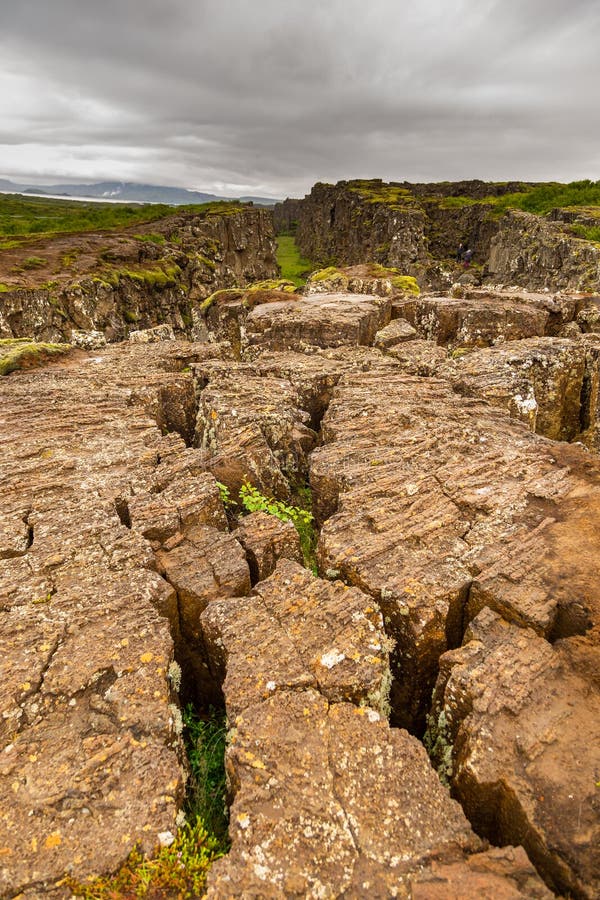 View of the Rift Valley in the Thingvellir National Park Stock Photo ...