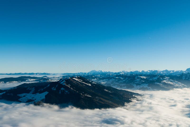 View from rigi stock photo. Image of panoramic, range - 7602722